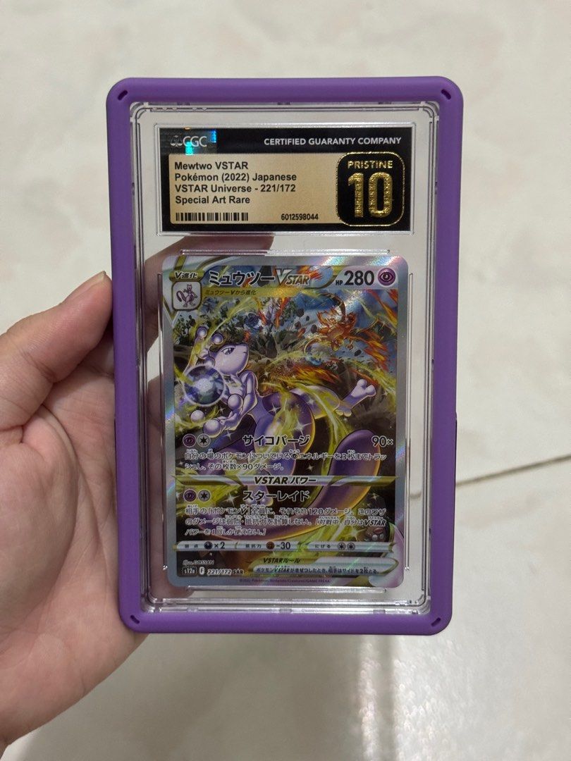 pokemon mewtwo vstar sar cgc pristine 10 with slab guard, Hobbies ...