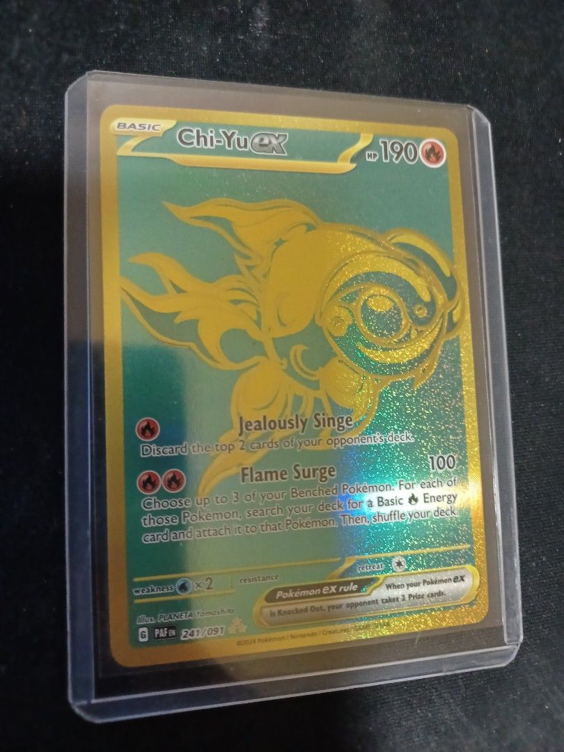 Pokemon TCG - Paldean Fates - Chi-Yu ex - 241/091 - Hyper Rare Card ...