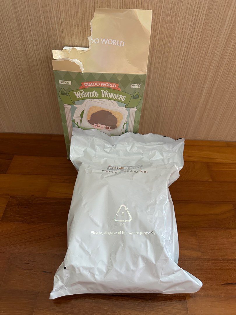 Pop mart Dimoo Weaving Wonders Bear Guardian, Women's Fashion, Bags ...