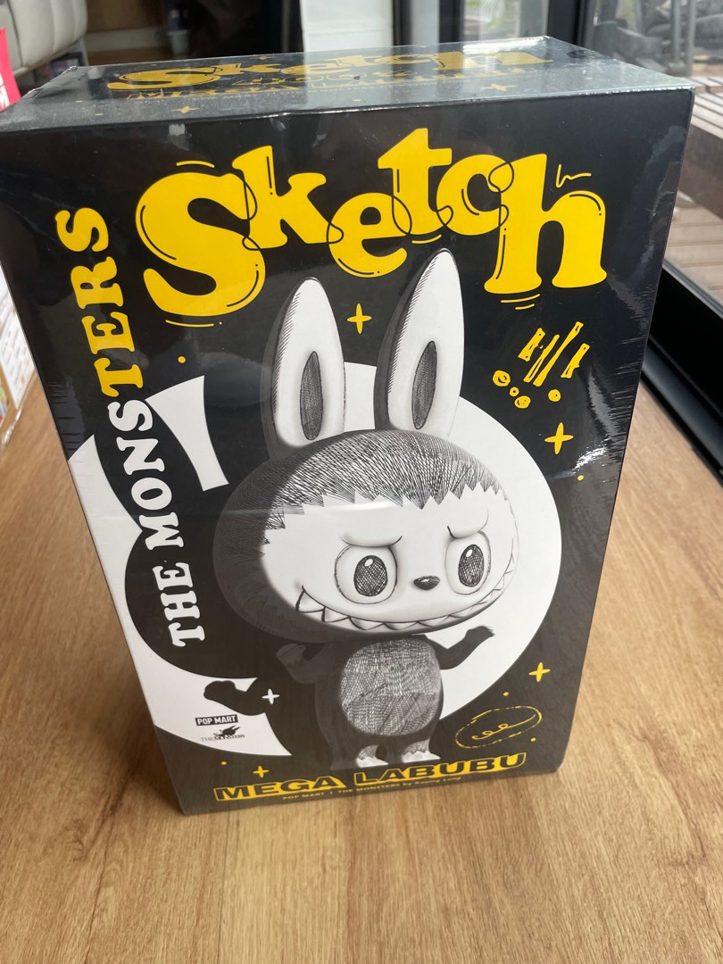 Popmart 400% Labubu Sketch, Hobbies & Toys, Toys & Games on Carousell