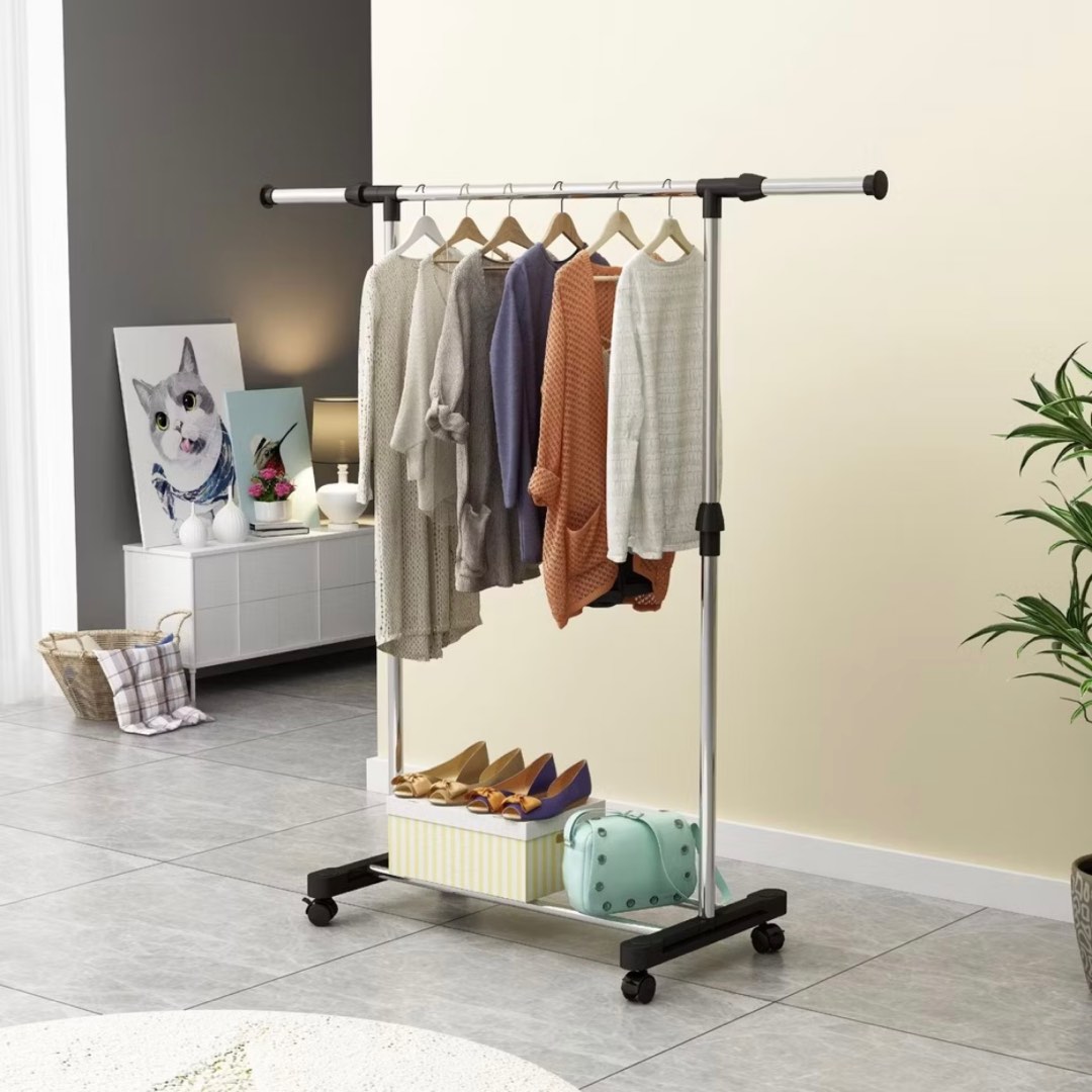 Portable Garment Hanging Stand | Adjustable Clothes Hanger Rack With ...