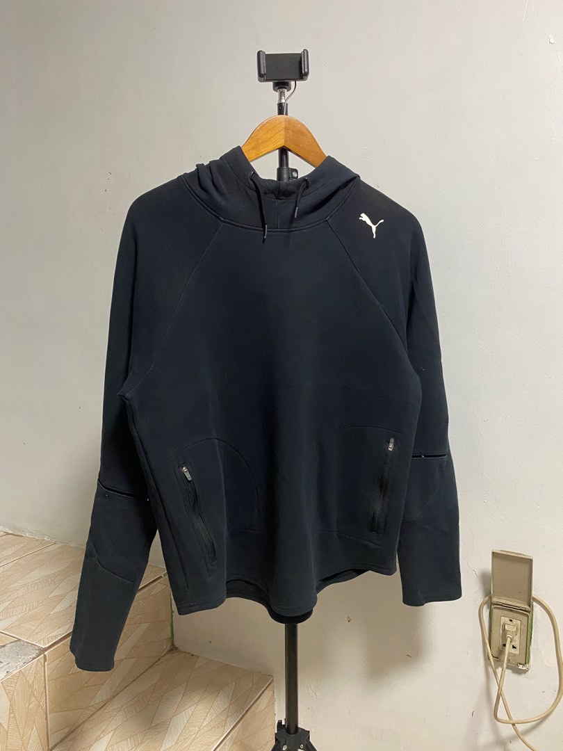 PUMA TECH FLEECE HOODIE, Women's Fashion, Coats, Jackets and Outerwear ...