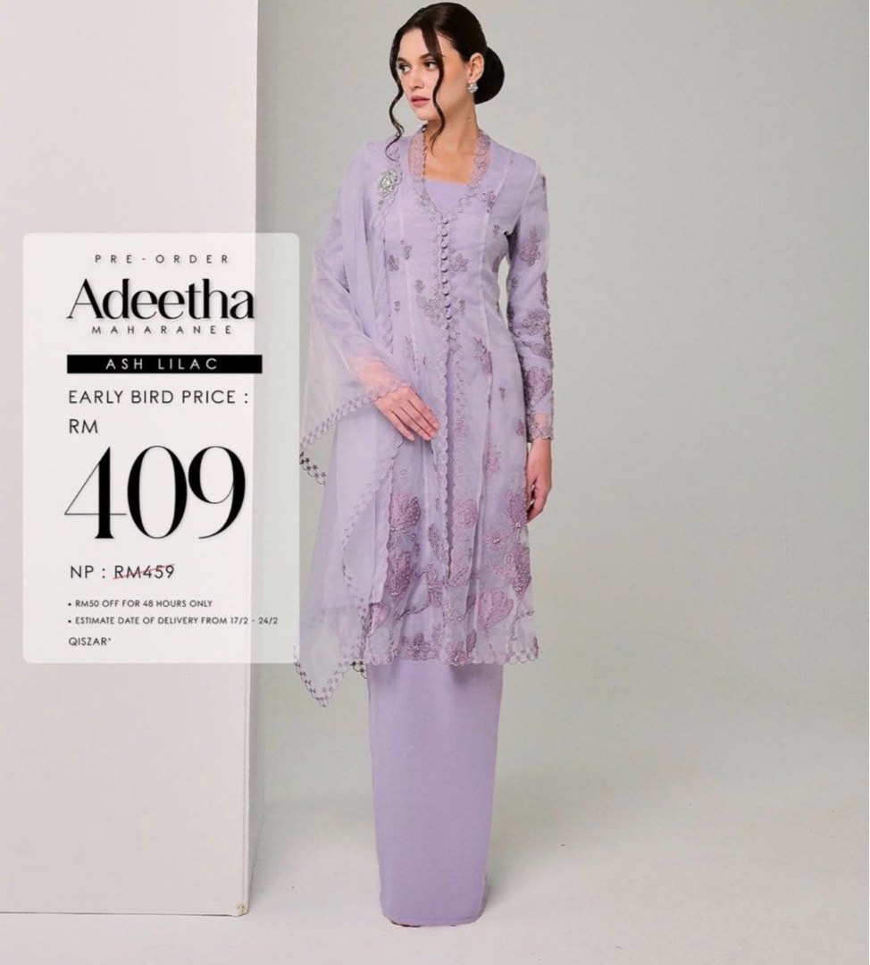 Qiszar Adeetha Maharanee, Women's Fashion, Muslimah Fashion, Baju Kurung & sets on Carousell