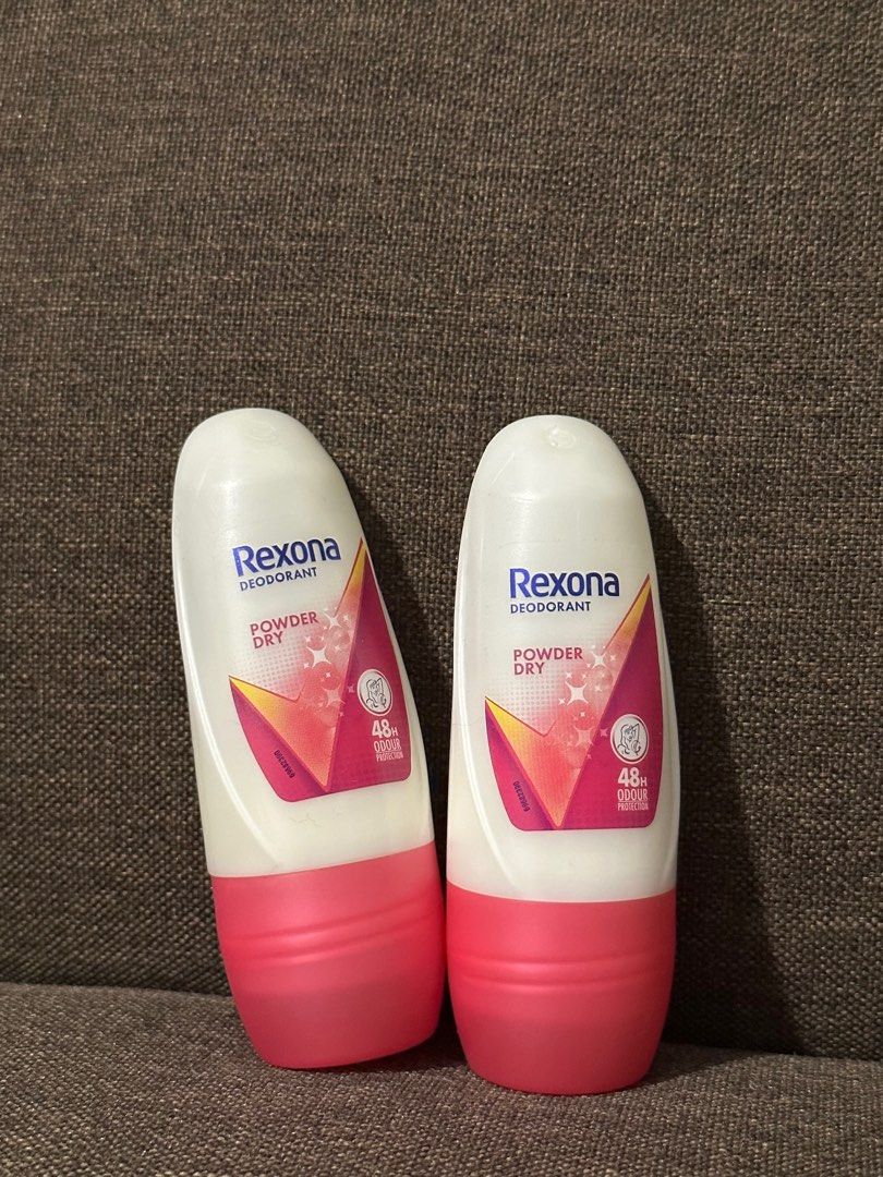 Rexona Woman Deodorant Roll On Powder Dry Twin Pack, Beauty & Personal ...