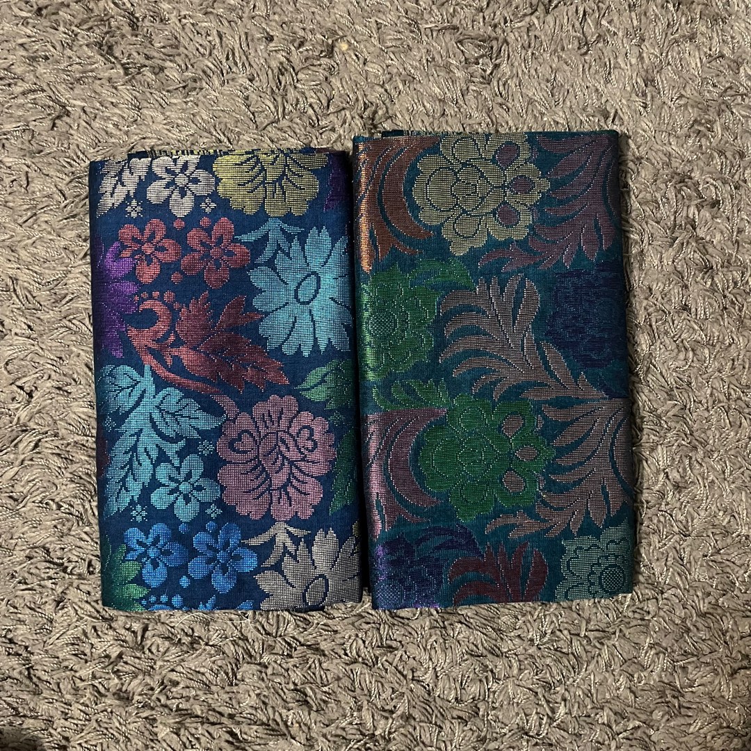 Sampin Songket blue base Tenun Tangan Exclusive, Men's Fashion, Muslim ...