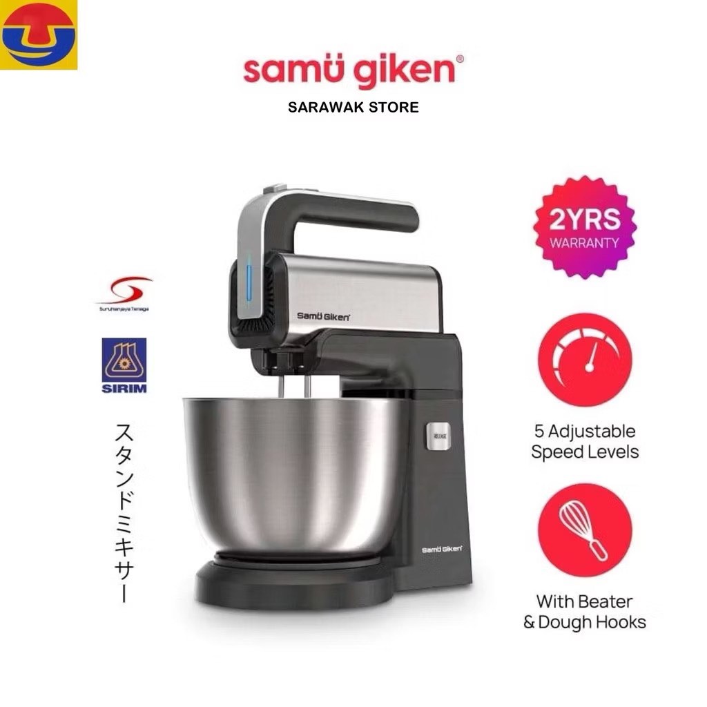 Samu Giken 2 in 1 Stand Mixer (SM300SV), TV & Home Appliances, Kitchen ...