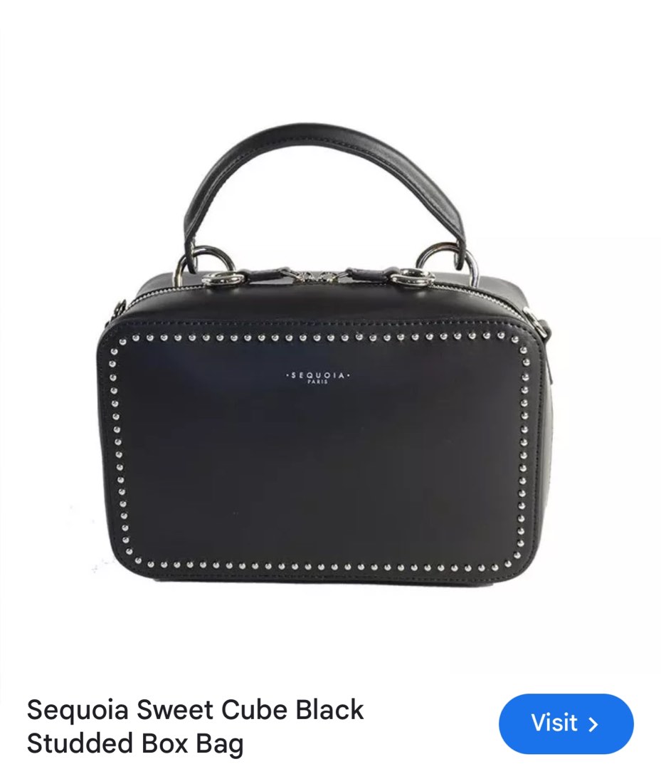Sequoia Paris Sweet Cube Black Studded Bag, Luxury, Bags & Wallets on ...