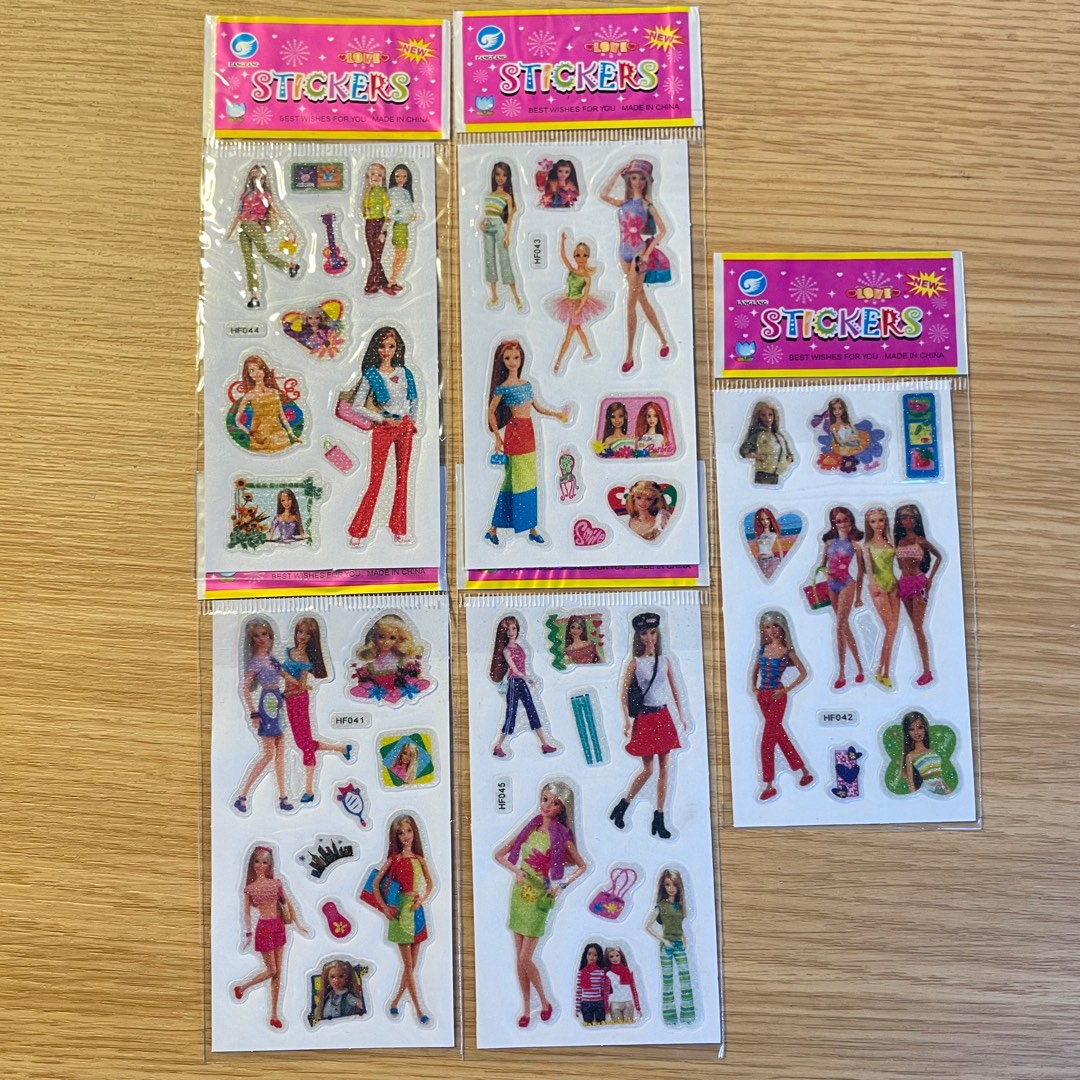 Set Sticker Barbie Vintage Jadul Y2K 2000s, Toys & Collectibles, Mainan ...