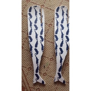 Sigrid Olsen Home Blue & White Melamine Salad Server Tongs Whale Theme ...