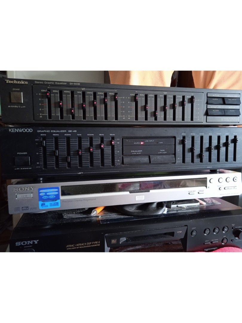 Technics SH-8038 Kenwood GE-49 Vintage Graphic Equalizer Price For Each Set, Audio, Other Audio ...