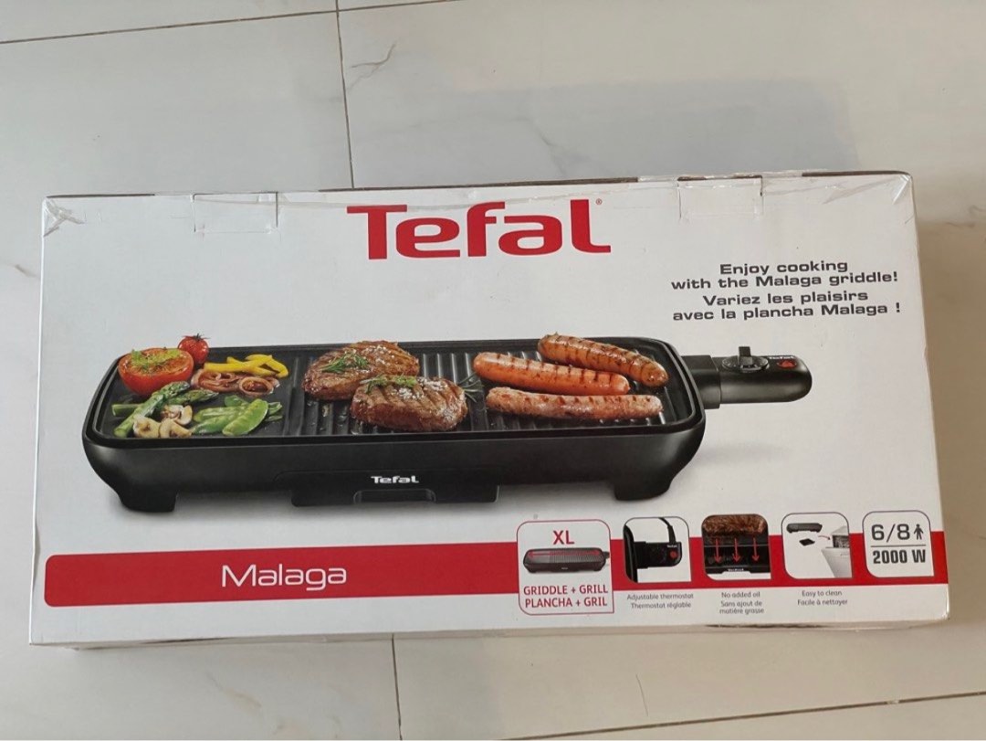 Tefal XL Malaga griddle grill bbq, Furniture & Home Living, Kitchenware & Tableware, Cookware ...