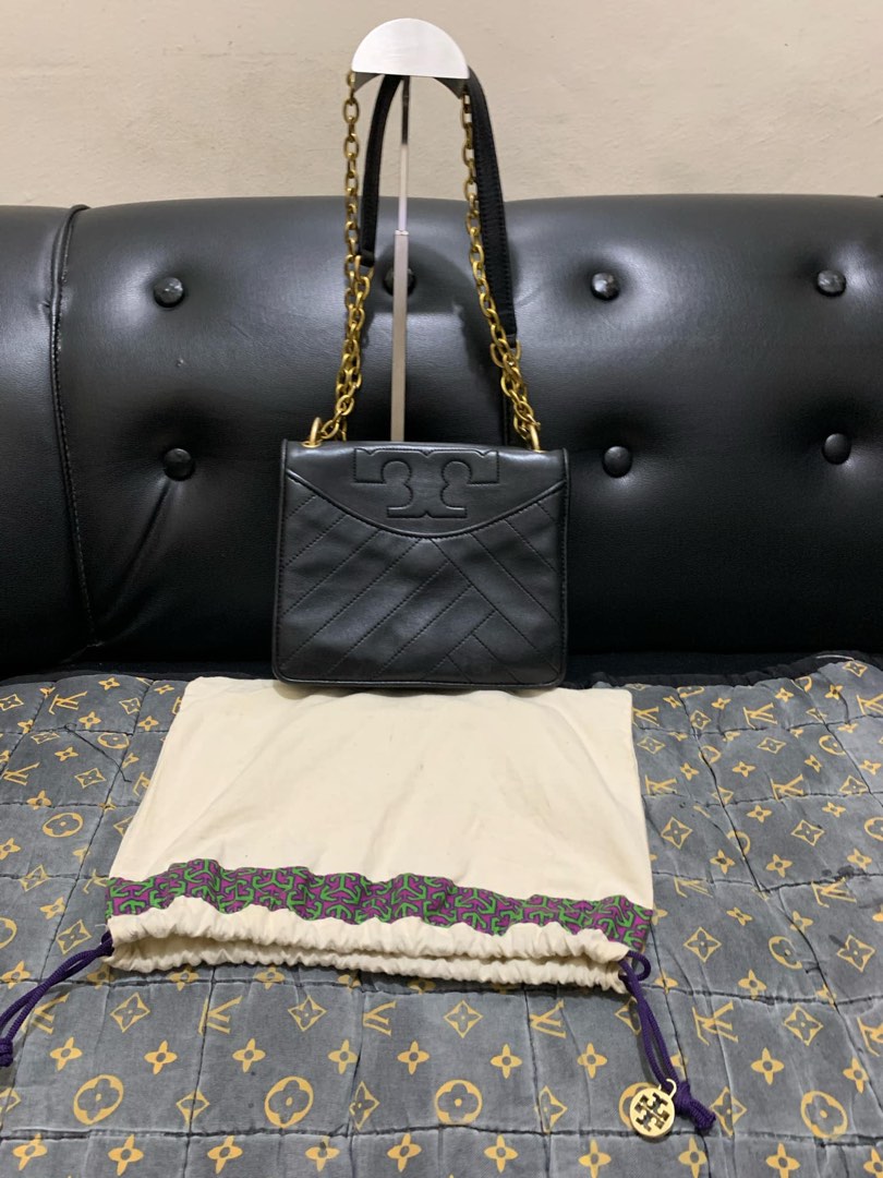 Tory Burch Black Leather Alexa Shoulder Bag, Luxury, Bags & Wallets on ...