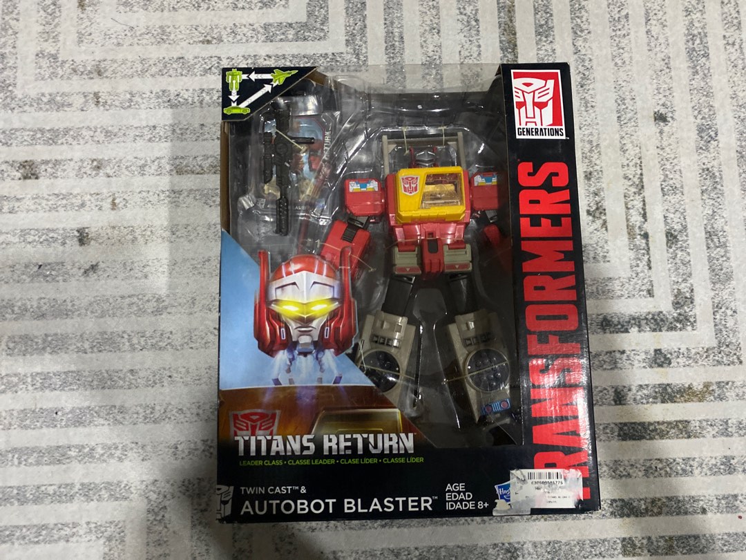 Transformers Titans Return Leader Class Twin Cast & Autobot Blaster ...