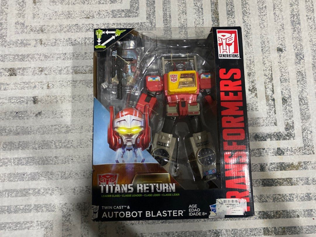 Transformers Titans Return Leader Class Twin Cast & Autobot Blaster ...