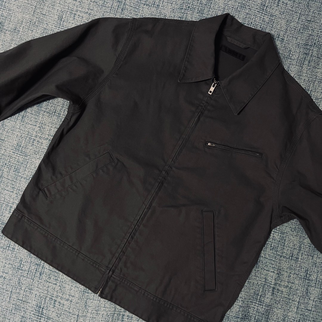 Uniqlo zip up blouson (ala detroit harrington jacket), Men's Fashion ...