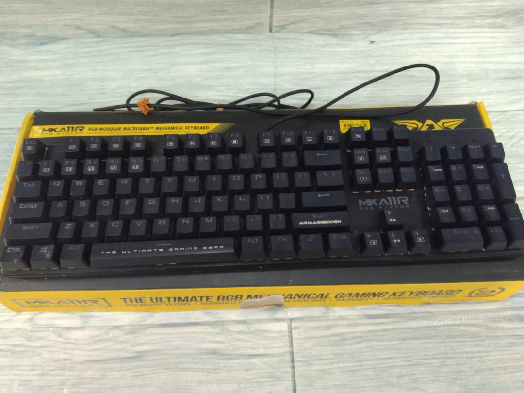 Used Keyboard (gaming) Brand: Armageddon Model:MKA11R Gaming keyboard ...