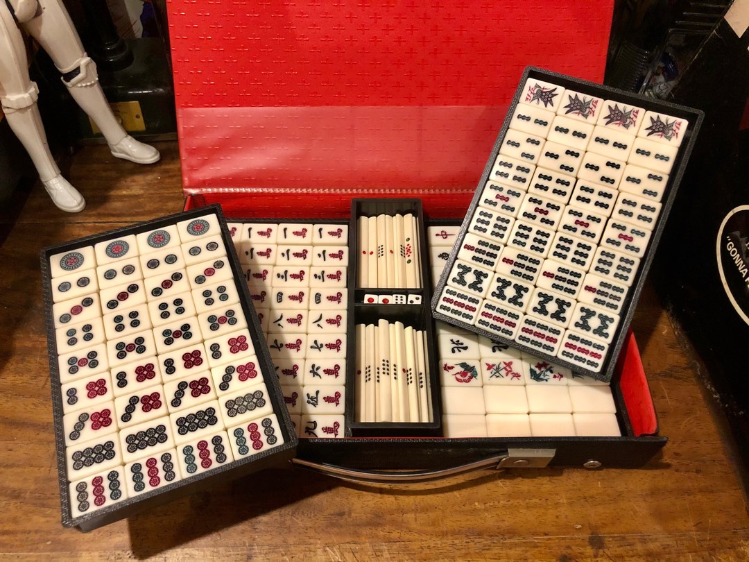Vintage Mini Mahjong Set Wooden Design Brandew Condition Old Stock ...