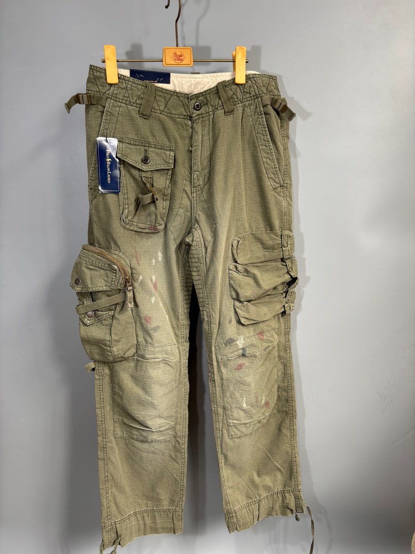 Vintage Polo Ralph Lauren Military Multi Pocket Cargo Pants, Men's Fashion, Bottoms, Trousers on ...