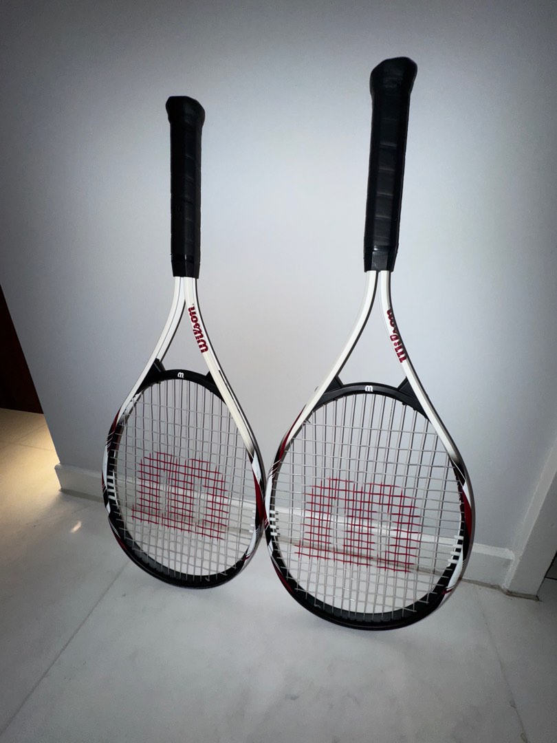 Wilson FUSION XL Beginner Tennis Recreational Racket Strung, Sports ...
