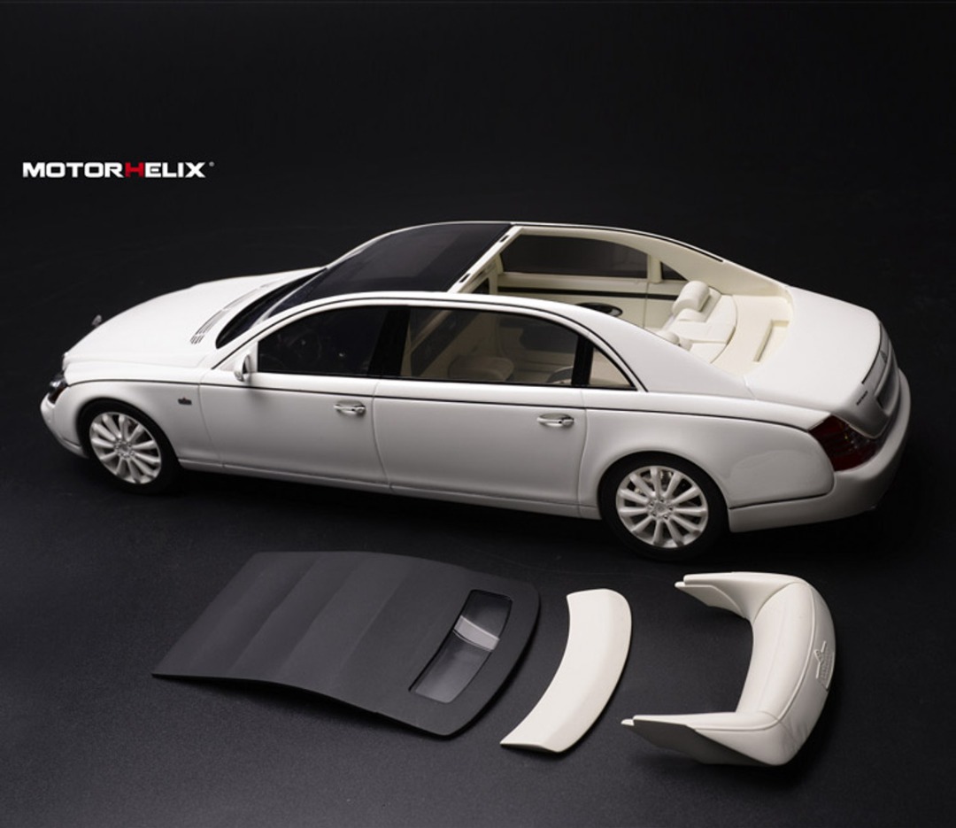 1/18 Motorhelix Mercedes Maybach 62S Landaulet (White), Hobbies & Toys ...