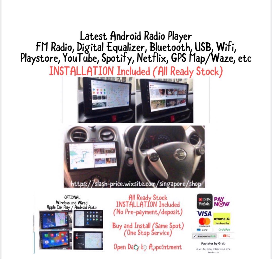 $238 (Latest QLED) with INSTALLATION - Honda Jazz Fit Vezel Toyota ...