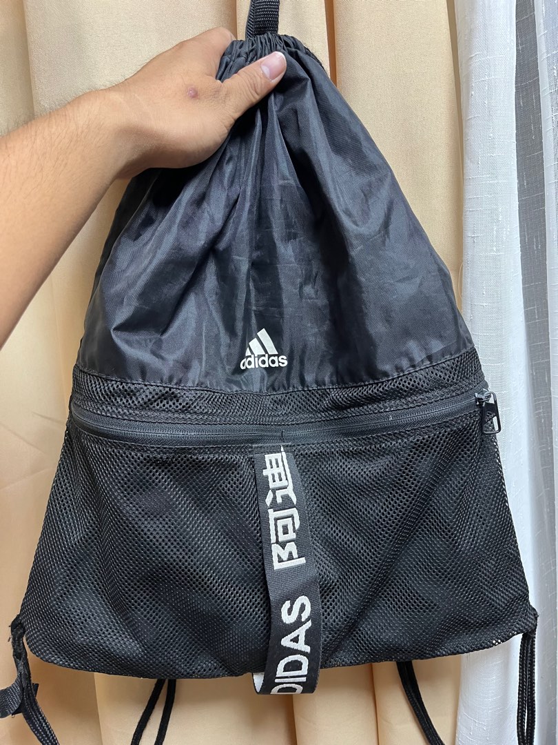 Adidas Draw String, Men's Fashion, Bags, Backpacks on Carousell
