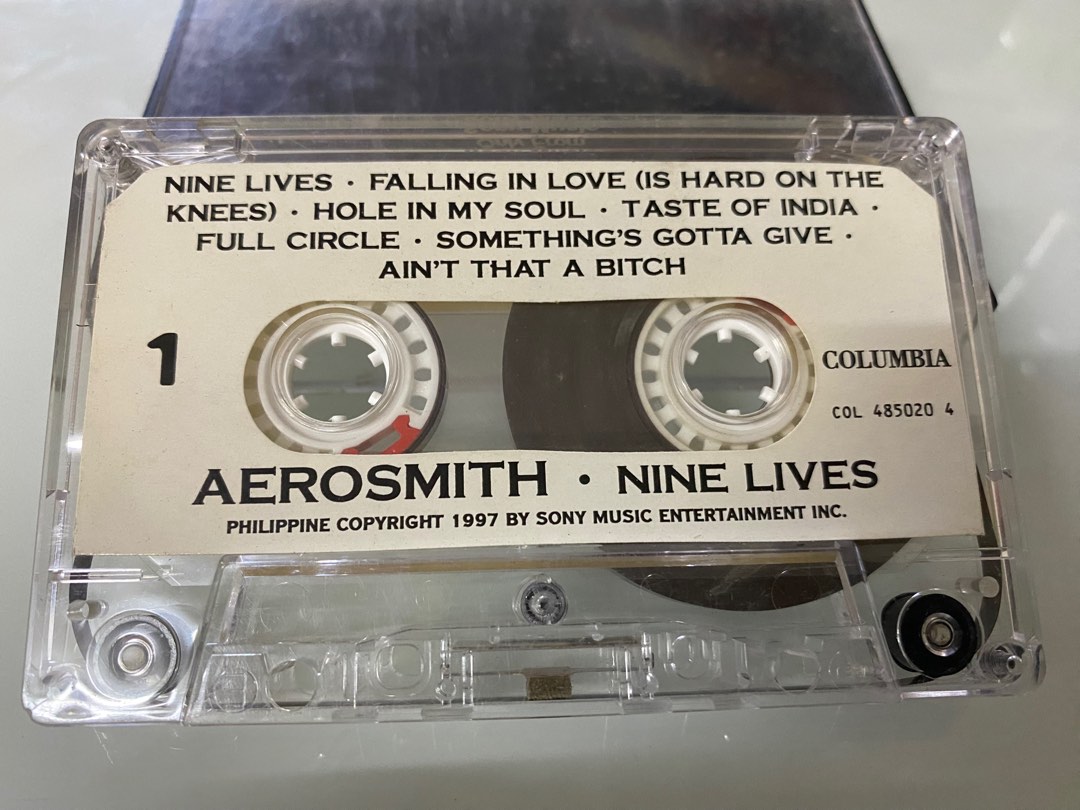 Aerosmith - Nine Lives - Philippines Original Rock Music Album Cassette ...