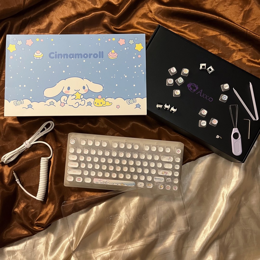 Akko x Cinnamoroll RGB Hot-swappable Mechanical Keyboard, Computers ...