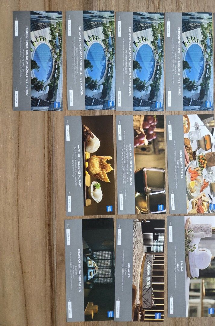Amex American Express Platinum Charge card membership vouchers, Tickets ...