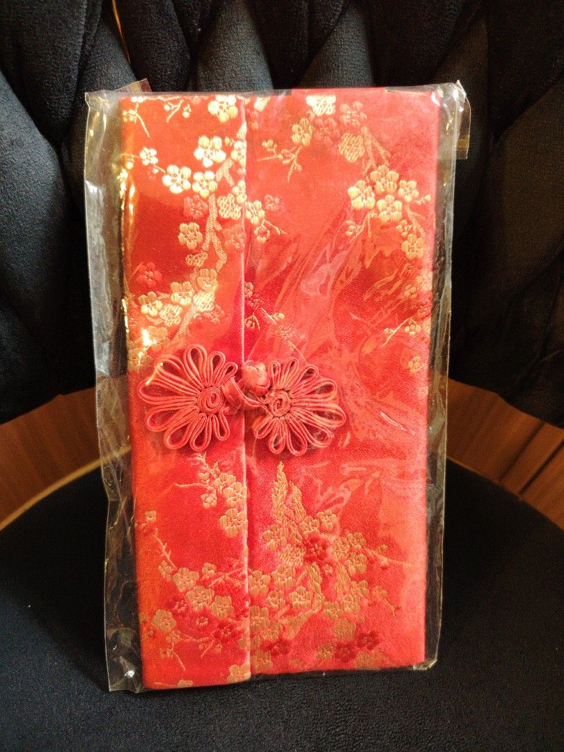 Auspicious Red Packet Organizer / Purse with Traditional Ribbons ...