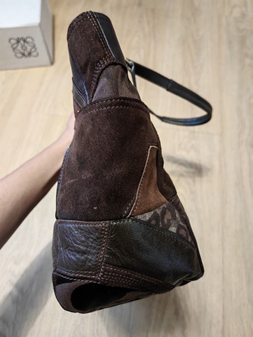 Authentic Coach Suede Patchwork Tote GHW Coc , Carly, Zoe, Soho y2k ...