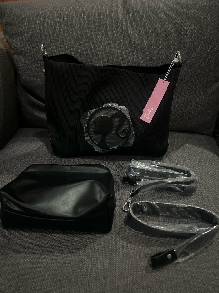 Barbie Hobo Shoulder Sling Bag 2 Straps with Pouch, Fesyen Wanita, Tas ...