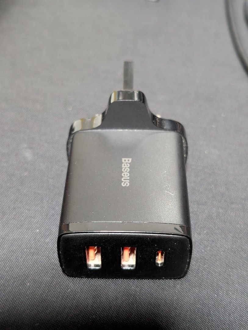 Baseus 30W multi plug fast charger (Type C + 2 USB port), Mobile Phones ...