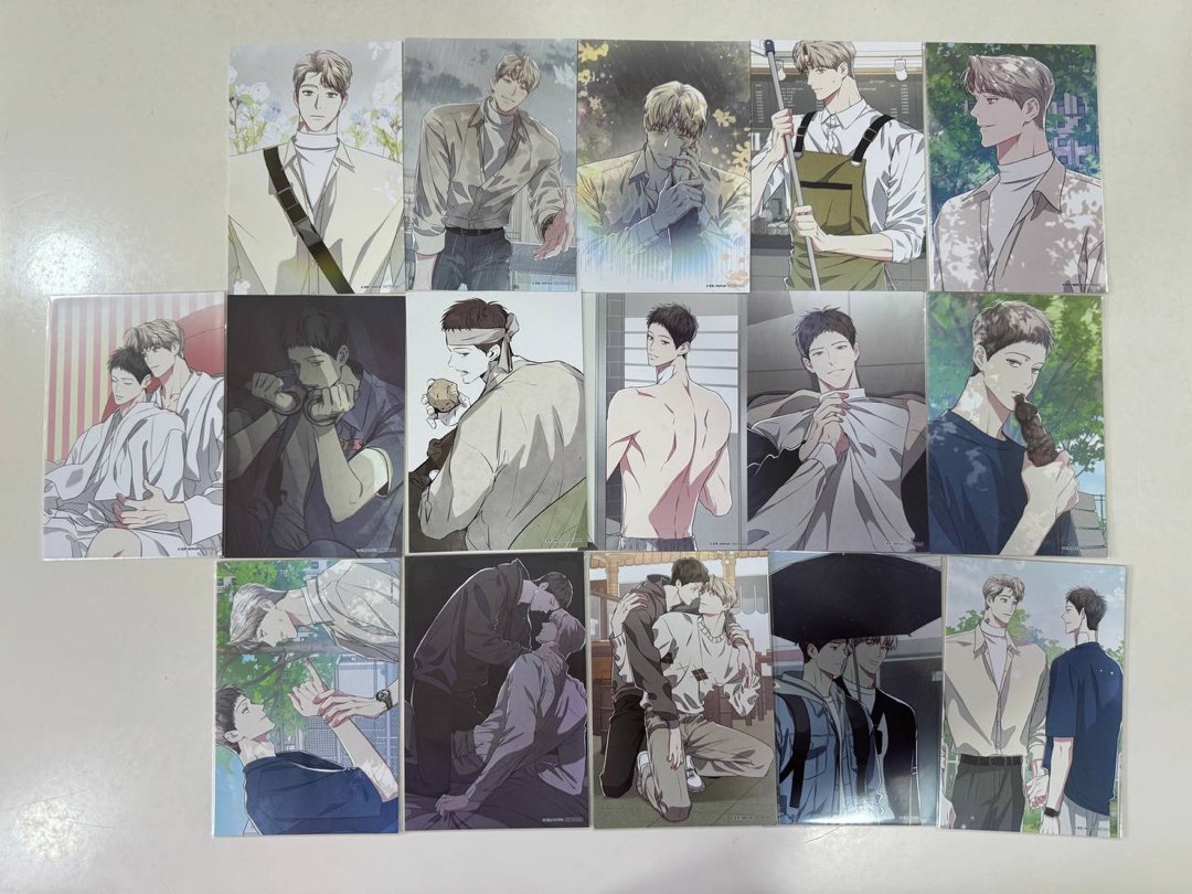 Between the lines Mofun cafe 10k benefit print postcard set Lezhin ...