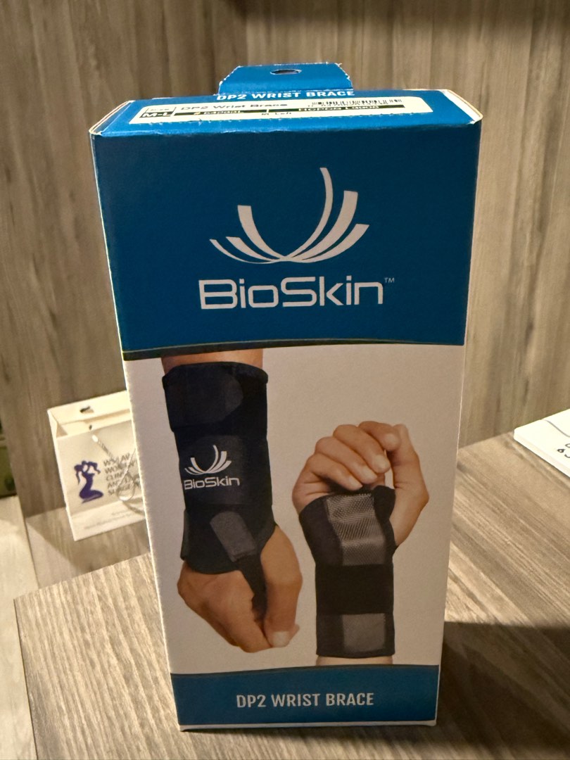 Bio skin Wrist brace/ wrist guard, Health & Nutrition, Braces, Support ...