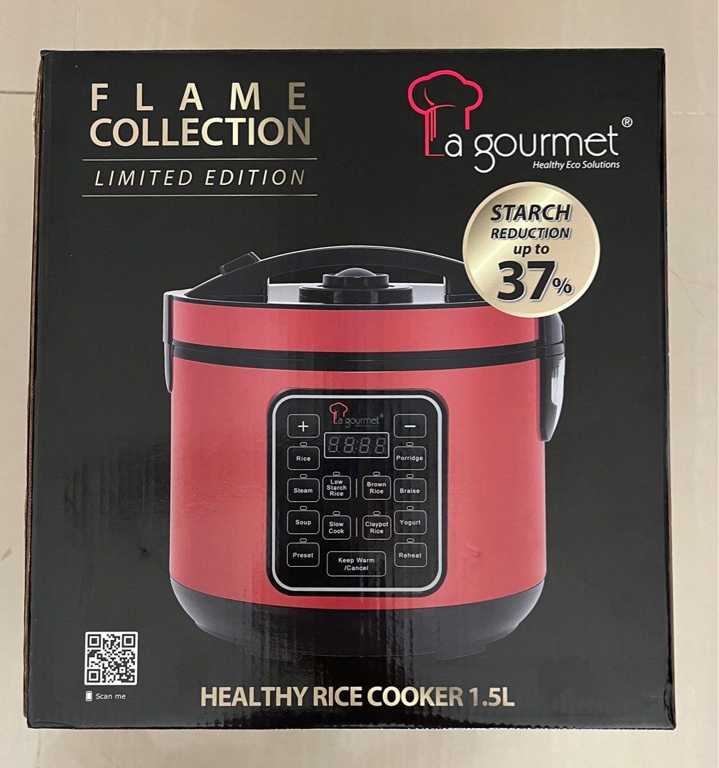 Brand New La Gourmet Low Starch Healthy Rice Cooker 4L (Flame ...