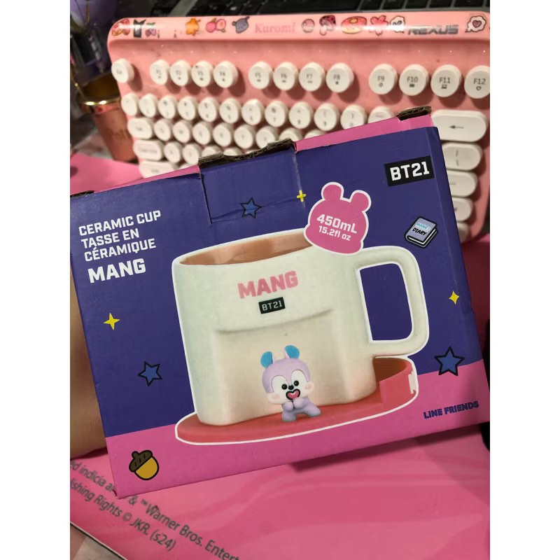 BT21 MINISO MANG MUG CANGKIR KERAMIK BTS, K-Wave di Carousell
