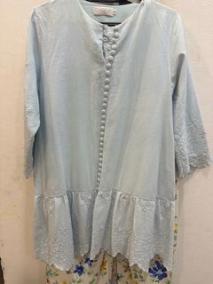 Cangkuk Giselle Modern Kurung in Yellow, Women's Fashion, Muslimah ...
