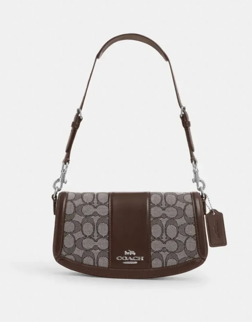 Coach Andrea Small Shoulder Bag in Signature Jacquard, Luxury, Bags ...