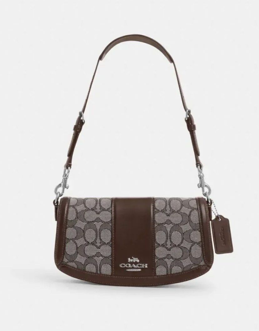 Coach Andrea Small Shoulder Bag in Signature Jacquard, Luxury, Bags ...