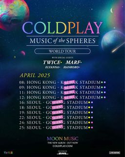 [放] coldplay[只限網上交易～人在外國]coldplay香港演唱會4月9號 699 單丁座位一張, 門票＆禮券, 活動門票 ...