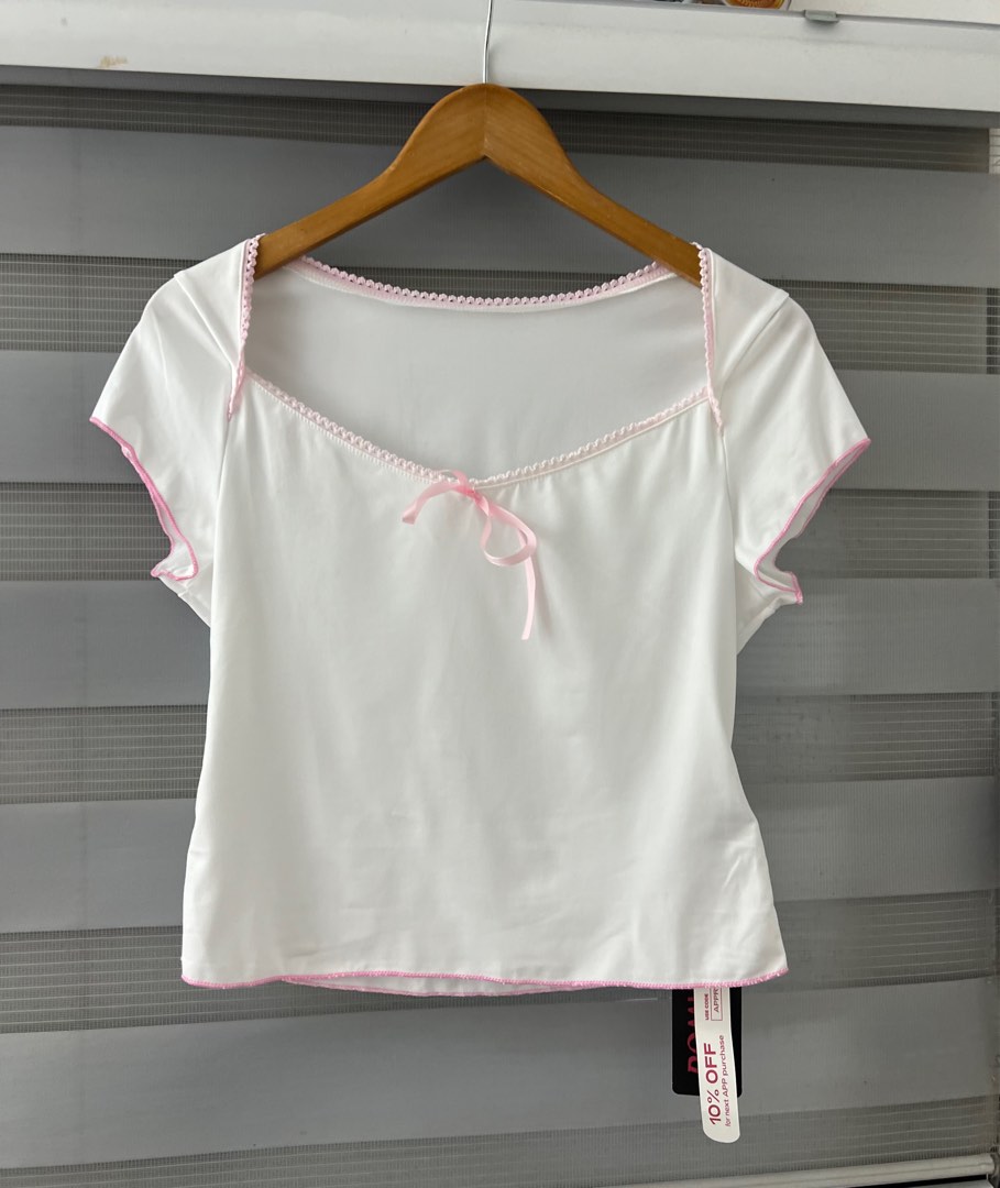 Coquette shirt, Women's Fashion, Tops, Shirts on Carousell