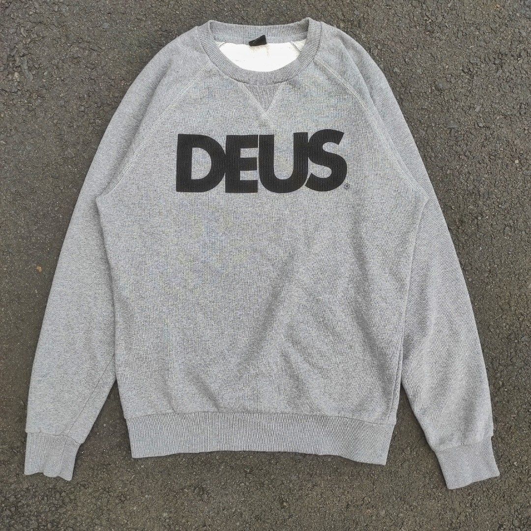 CREWNECK SWEATER DEUS MOTOR RACING CUSTOM CAFE RACER BOBBER SCRAMBLE ...