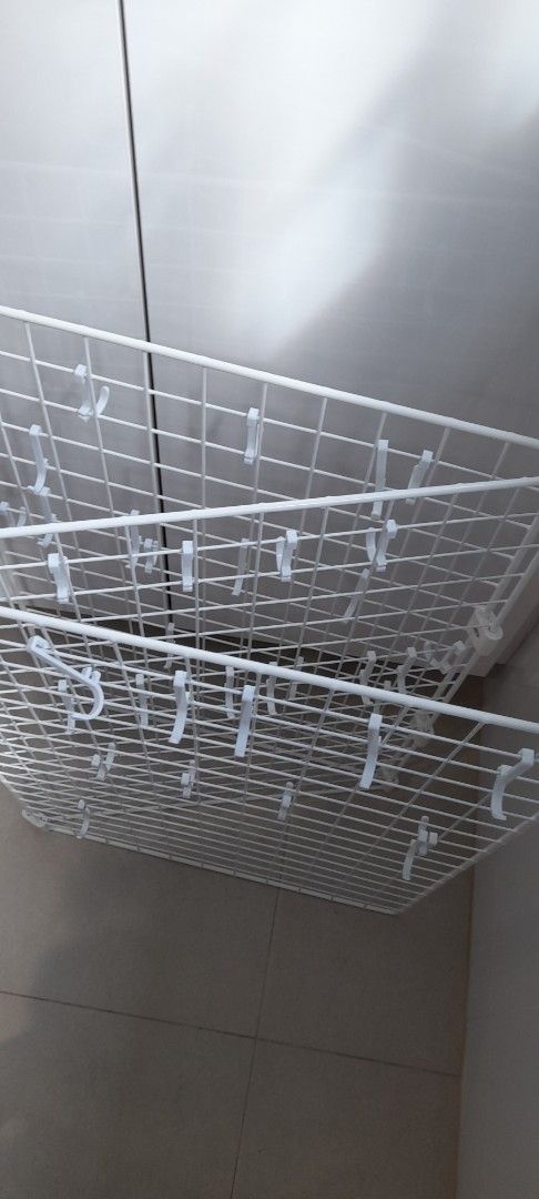 Daiso rack 3 panels with hooks, Furniture & Home Living, Home ...