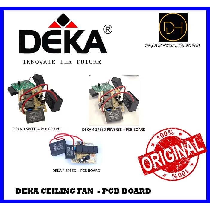 DEKA CEILING FAN - 3 or 4 Speeds PCB BOARD | 2 Units, Furniture & Home ...
