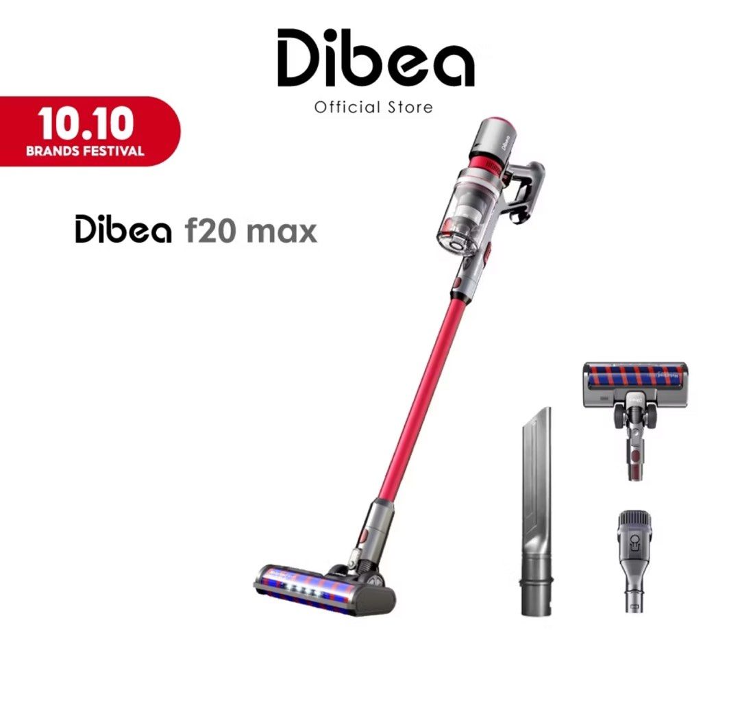 Dibea F20 Max Cordless Vacuum Cleaner Powerful 25,000 Pa Suction Power ...