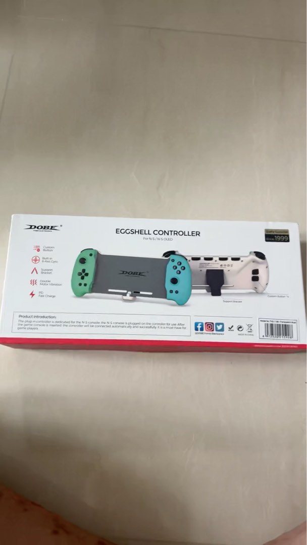 DOBE Eggshell Controller for Nintendo Switch, Video Gaming, Gaming ...