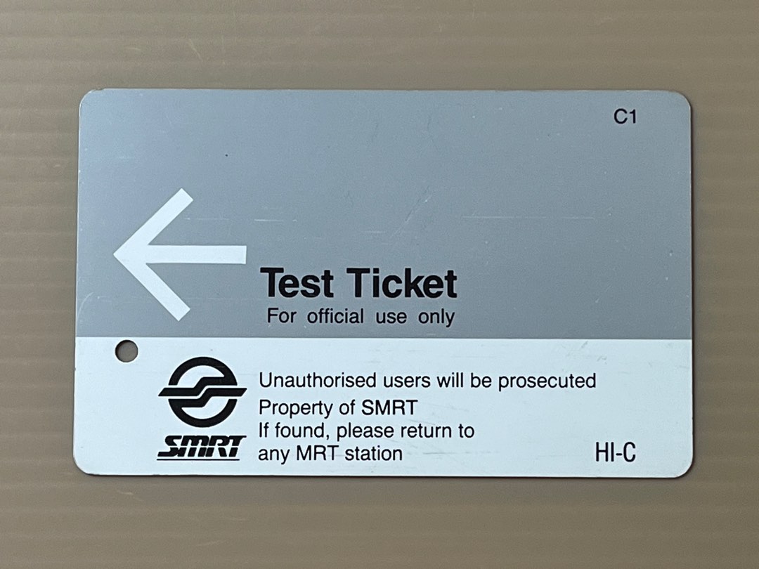 Early SMRT TransitLink TEST Card At $128 Per Card, Hobbies & Toys ...