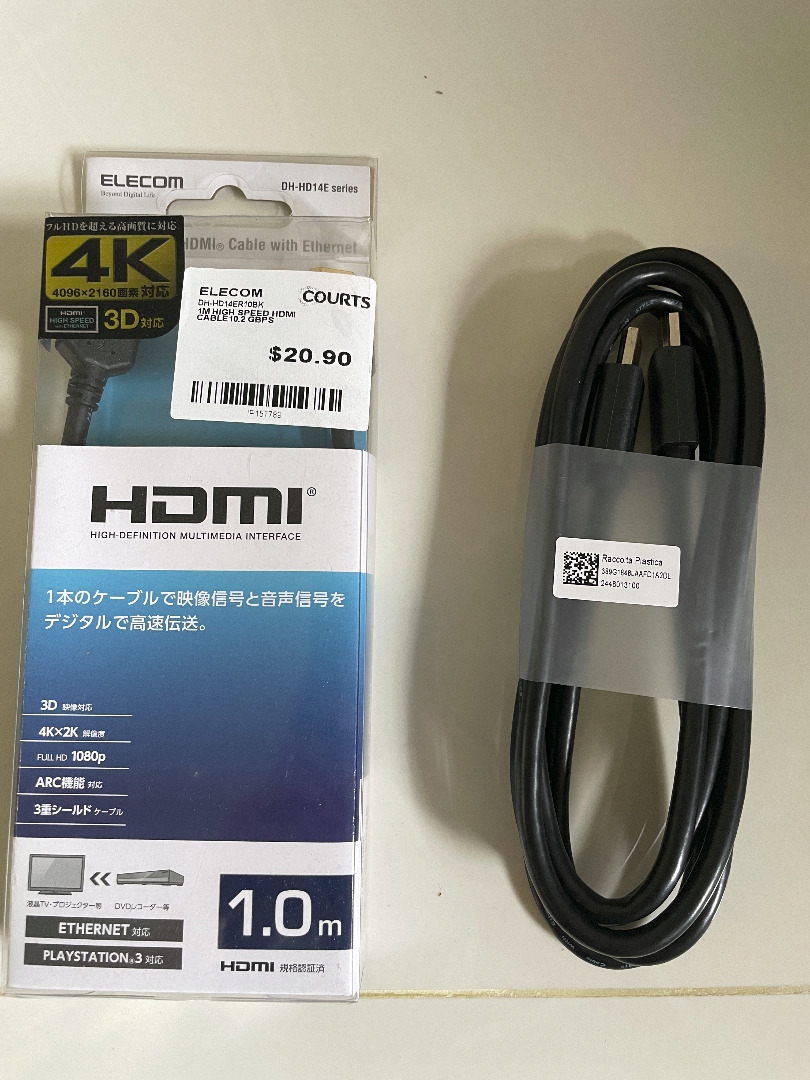 Elecom 4K High Speed HDMI cable ARC 10.2 gbps DH-HD14E ethernet playstation 3 horton, TV & Home ...