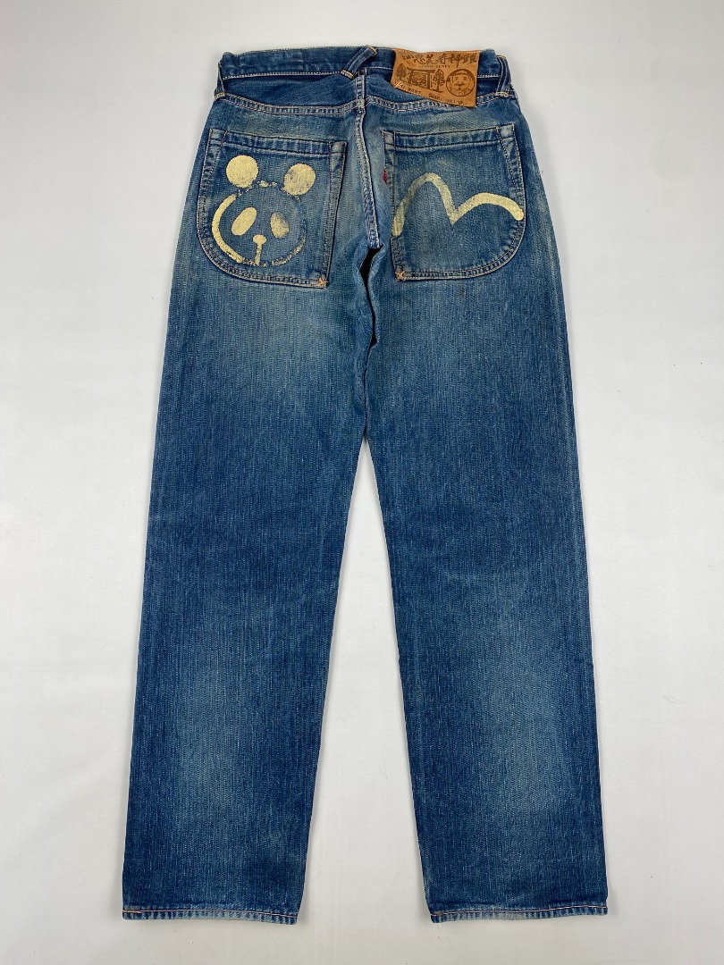 Evisu by Yamane Lot 2007 Panda x Seagull Selvedge Denim, Men's Fashion ...